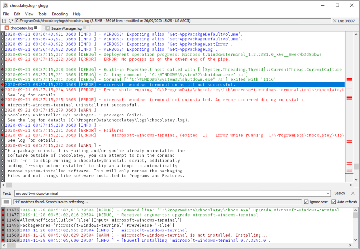 Tools – glogg – Code Etc.
